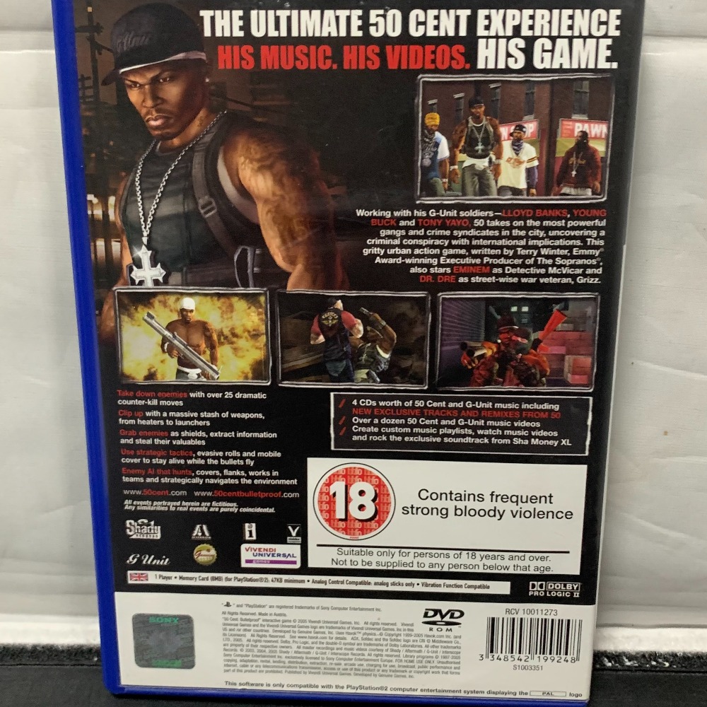 PS2 50 Cent Bulletproof PS2 - Own4Less